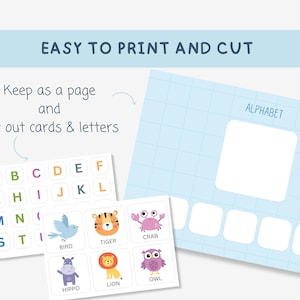 Alphabet Letter Matching Game: ABC Alphabet Learning Activity ...