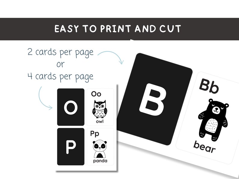 ABC Alphabet Learning, Letter Matching Cards, Kids & Toddler ...