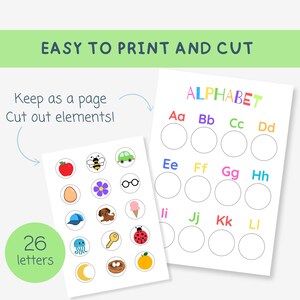 ABC Alphabet Matching Printable Activity | Toddler Montessori Learning ...