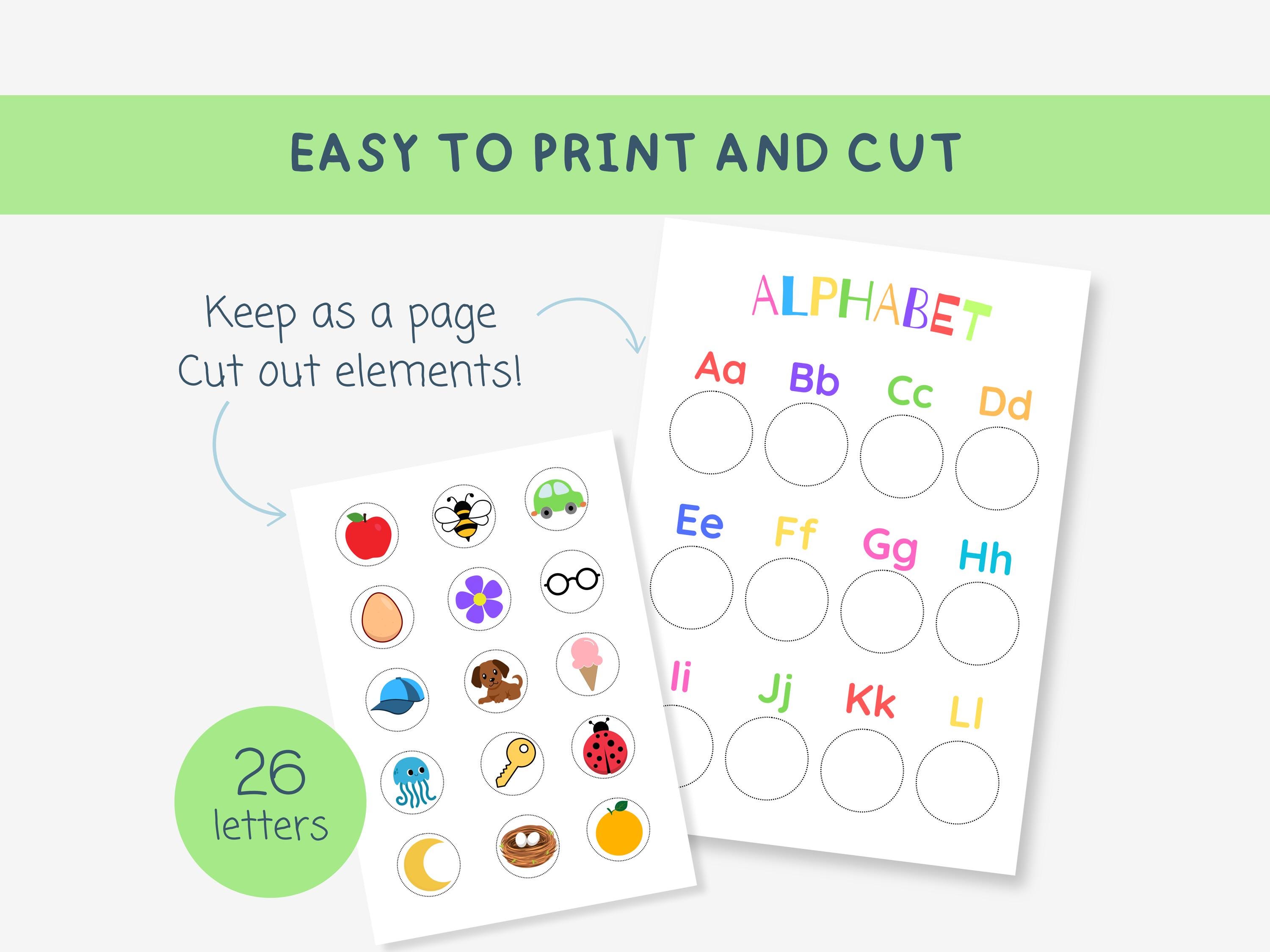 ABC Alphabet Matching Printable Activity | Toddler Montessori Learning ...