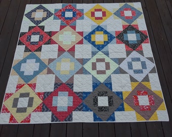 Red and Yellow Quilt - Etsy