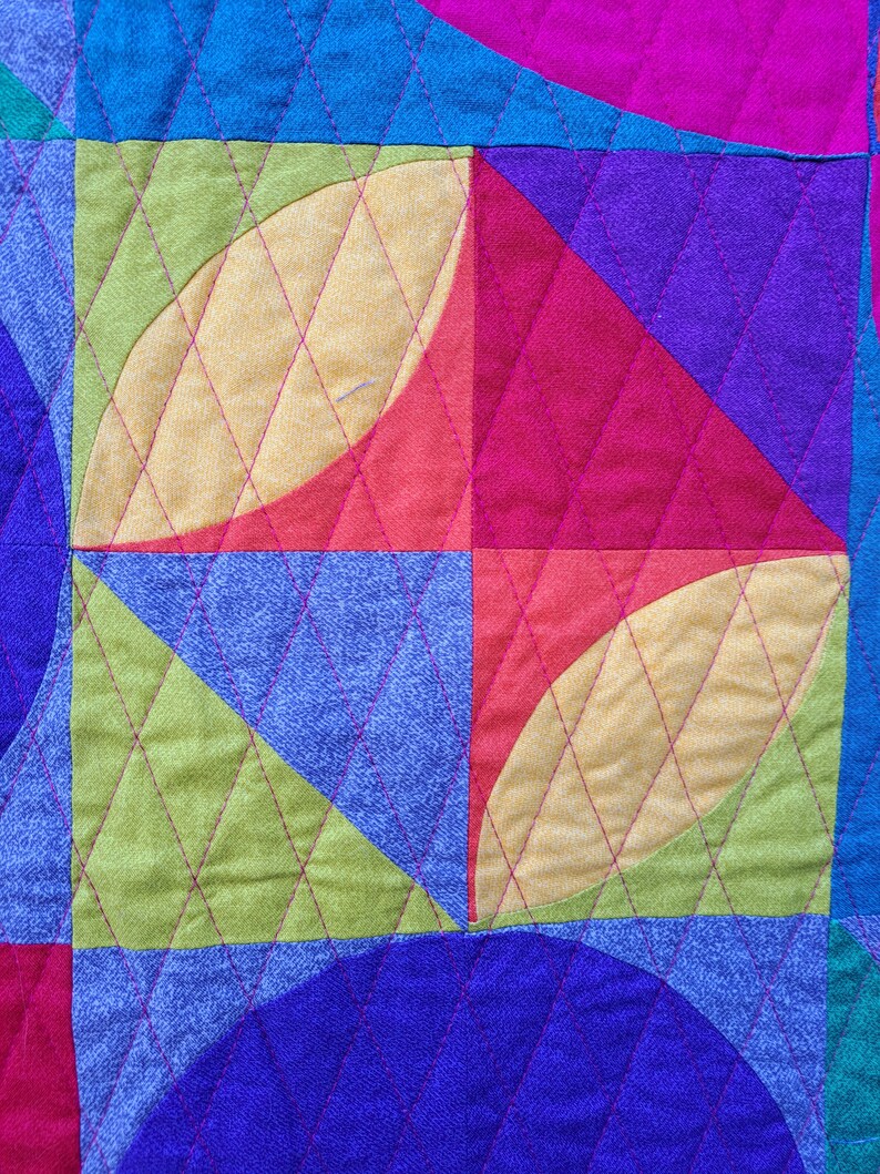Colorful Bloem Throw Quilt - Etsy