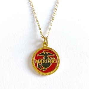 Marine Corps Charm Necklace | Patriotic | US Marines | Charm Necklace ...