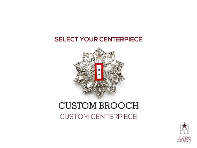 Custom Brooch Custom Center Military Brooch Military - Etsy