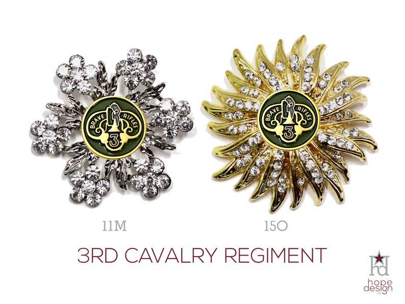 3CR Brooch US Army 3rd Cavalry Regiment Jewelry Brave - Etsy