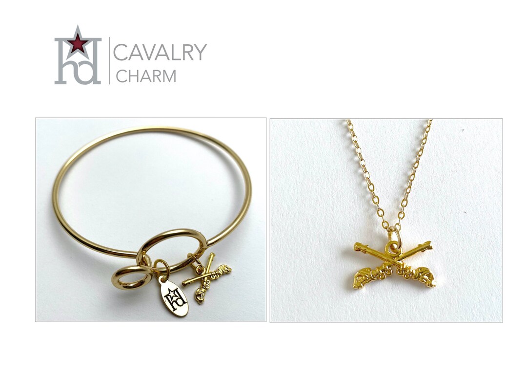 Cavalry Jewelry - Army Branch Charm Necklace and Bracelet - Etsy