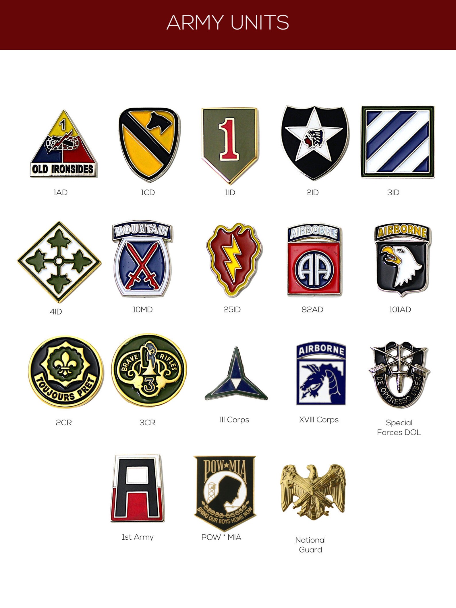 Custom Brooch 1 of 2 Options Military Brooch Military - Etsy