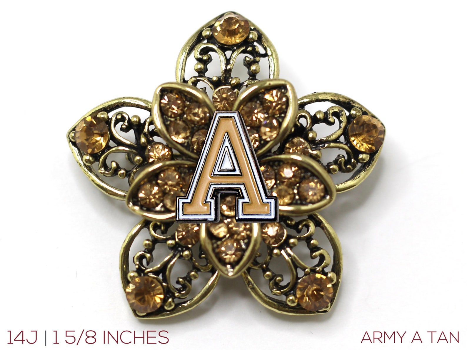 West Point Pin Army Tan A Brooch Army Jewelry United | Etsy