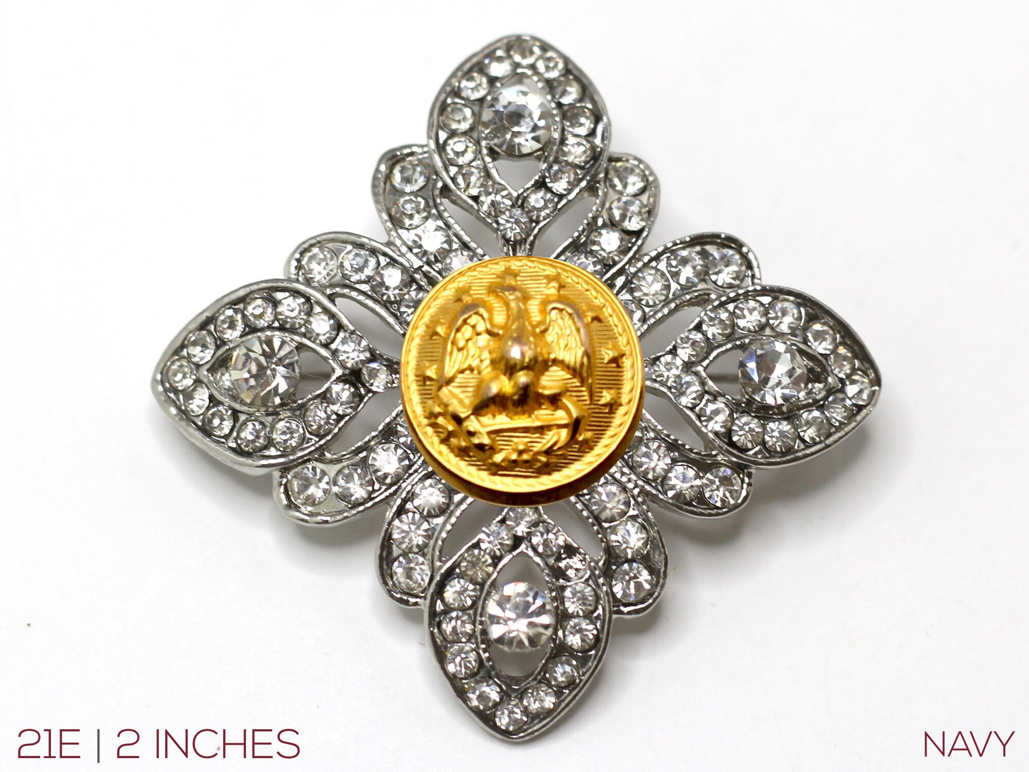 Military Button Brooch Army Navy Air Force Marines USMA | Etsy