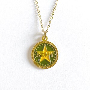 Army Charm Necklace | Patriotic | US Army | Charm Necklace | Military ...