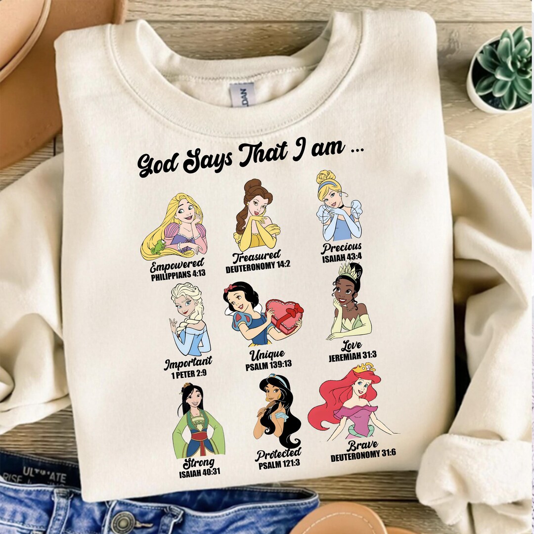 Princesses God Says I Am Png, Christian Kids Shirt Png, Retro Tshirt ...
