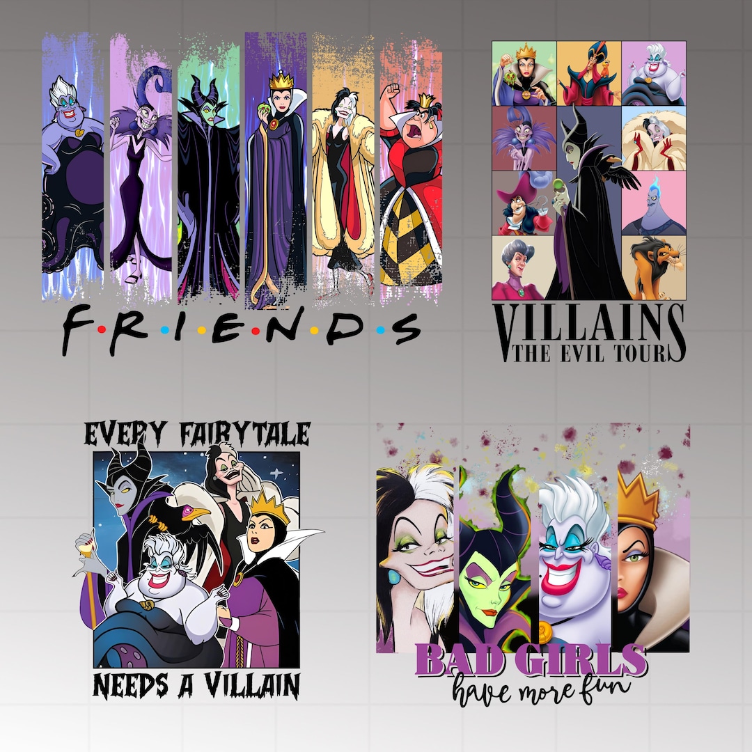 Bad Witches Club Png , Villains Character Png, Retro Halloween Witch ...