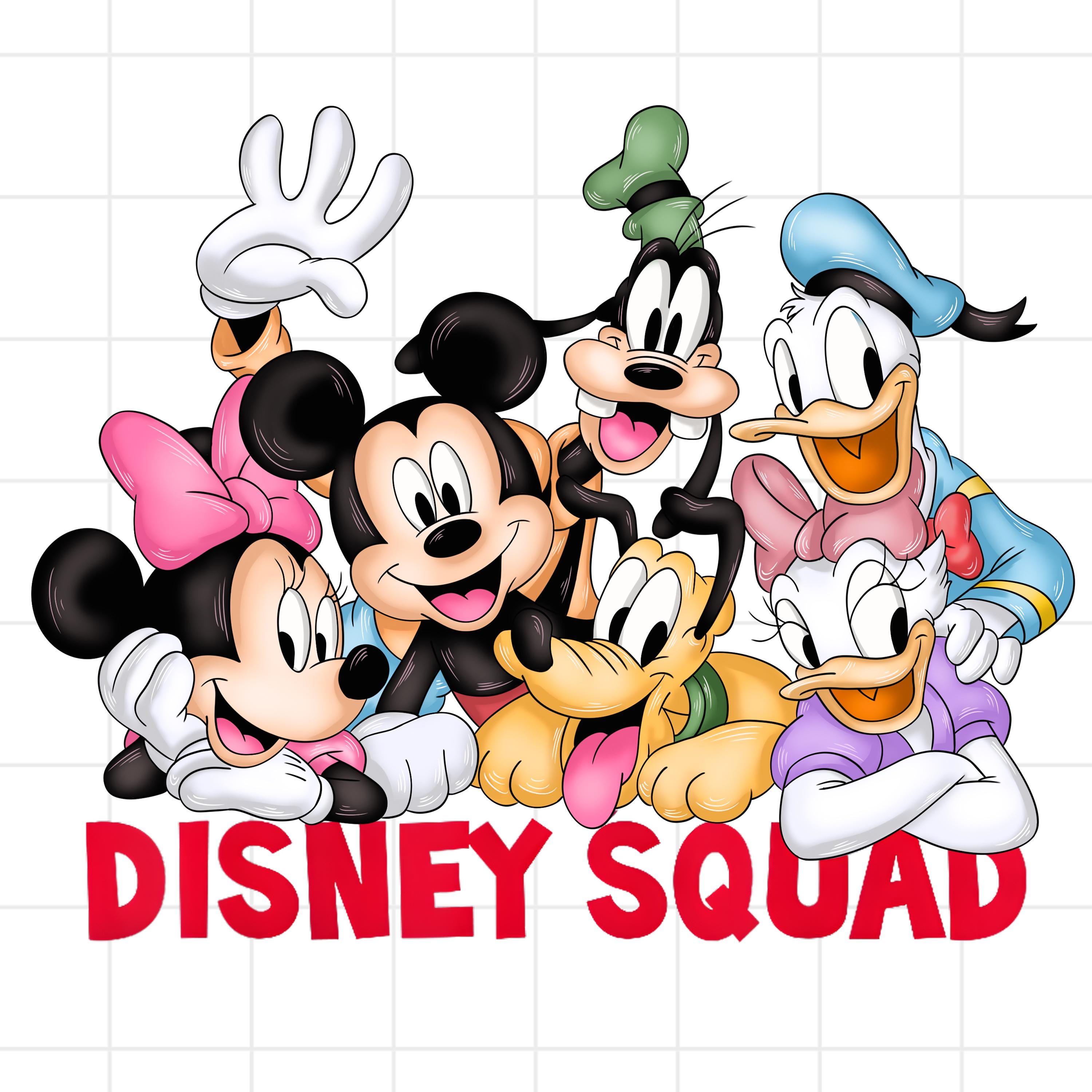 Mickey and Friends Png, Disney Squad Png, Family Trip 2025 Png, Family ...