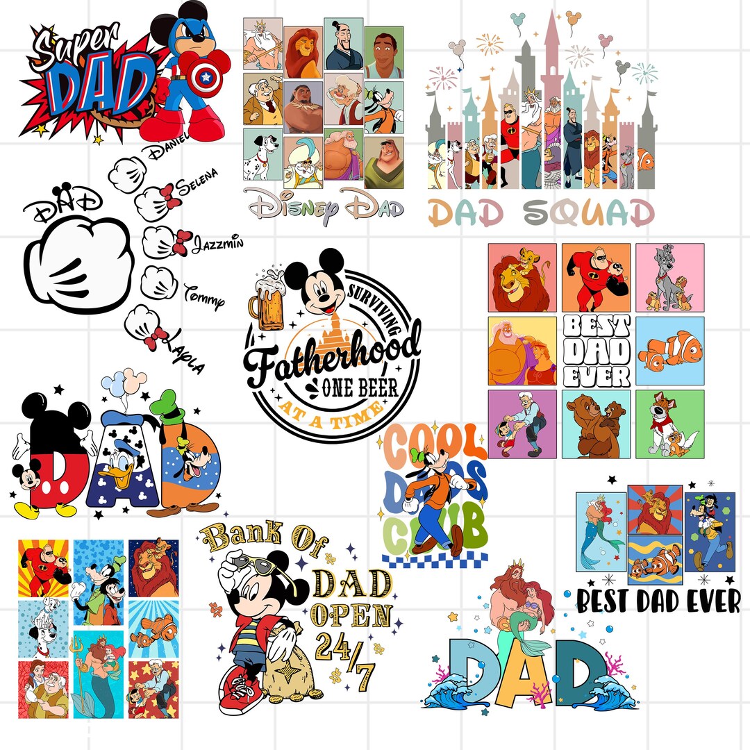 Best Seller Disney Dad Png, Disney Dad PNG ,best Dad Ever Png, Disney ...