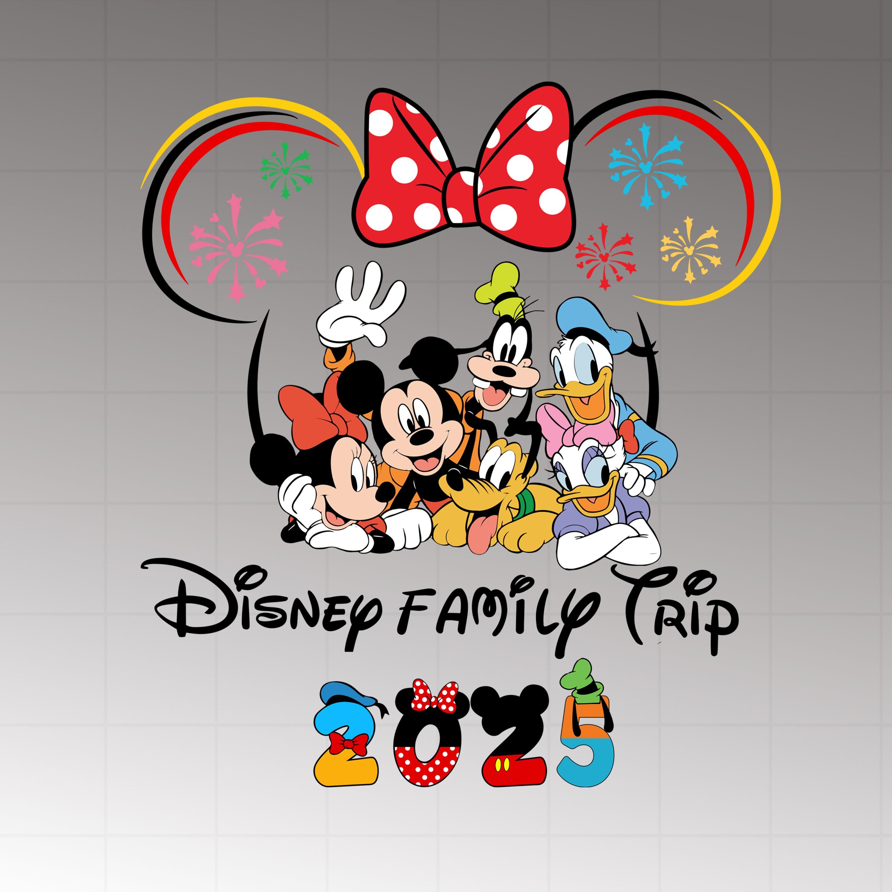 Disney Family Trip 2025 Png , Family Vacation 2025 Png, Magical Kingdom ...
