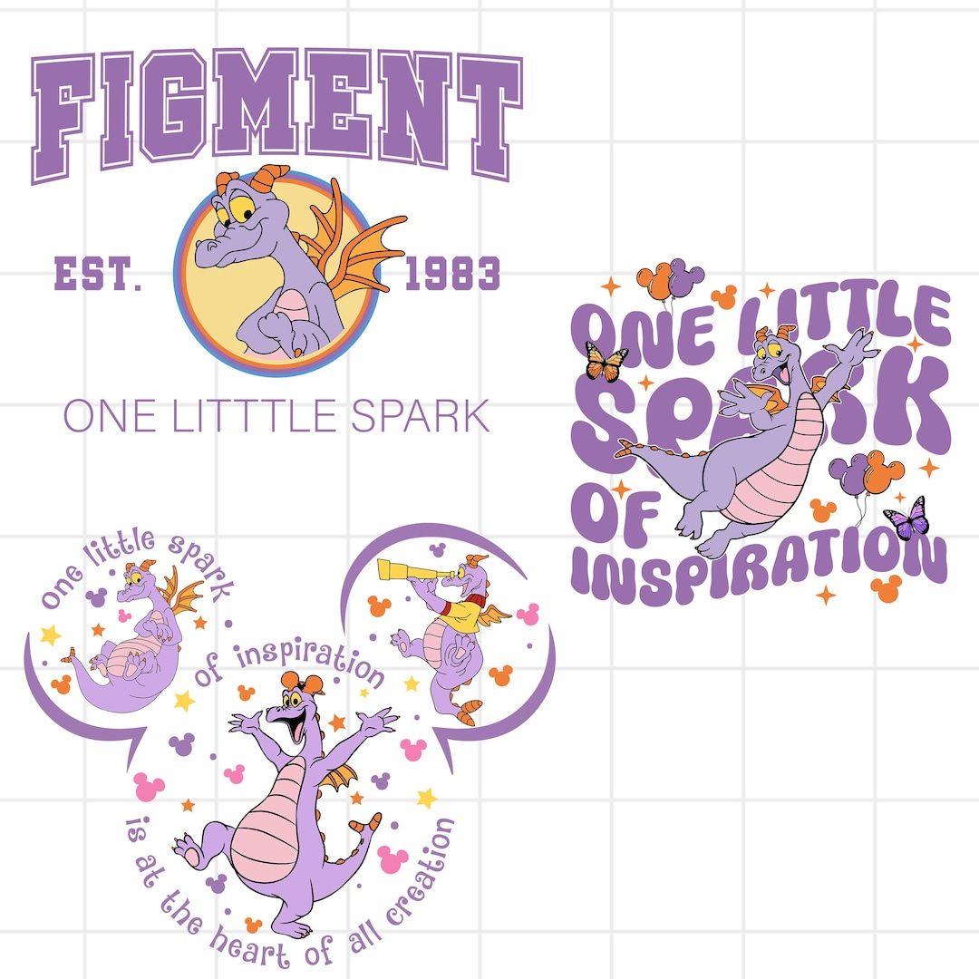 Figment Inspired PNG Bundle, One Little Spark Png, Journey to ...