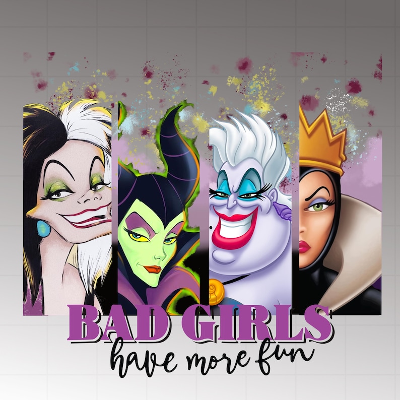 Bad Girls Have More Fun Png, Halloween Villains Png, Halloween Witches ...