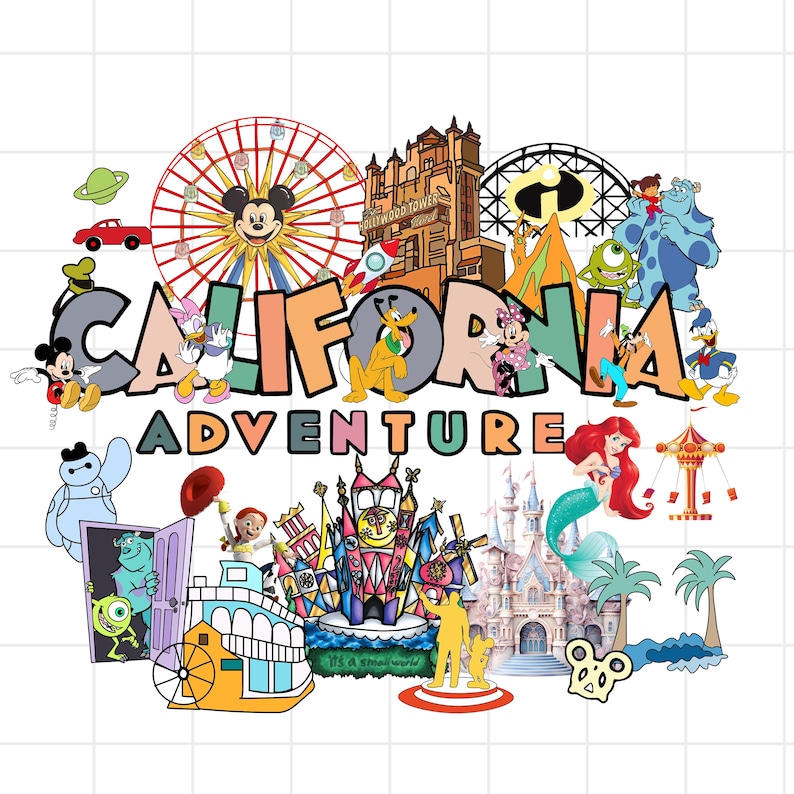 California Adventure Png, Monster and Princess Amusement Park Png ...