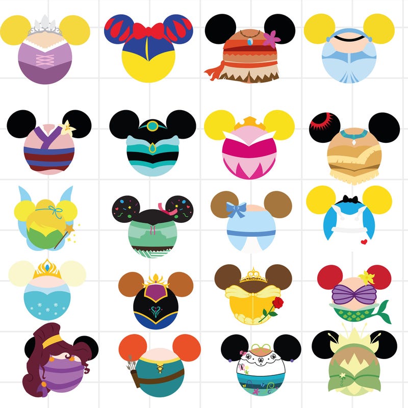 Mouse Ear Character File - Etsy UK