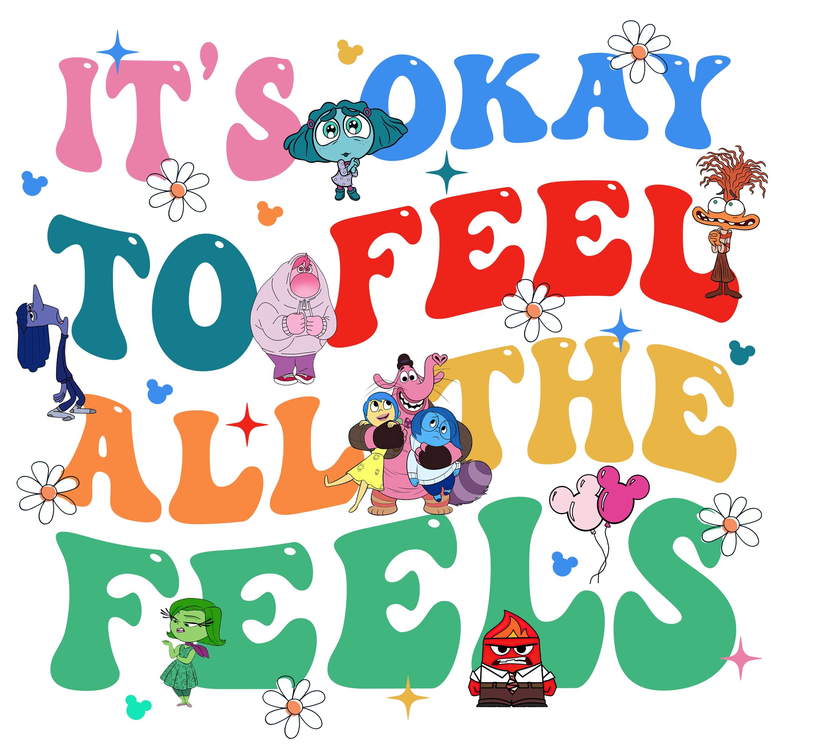 Bundle 10+ Inside Out It's Okay to Feel All the Feels Png, Emotions ...