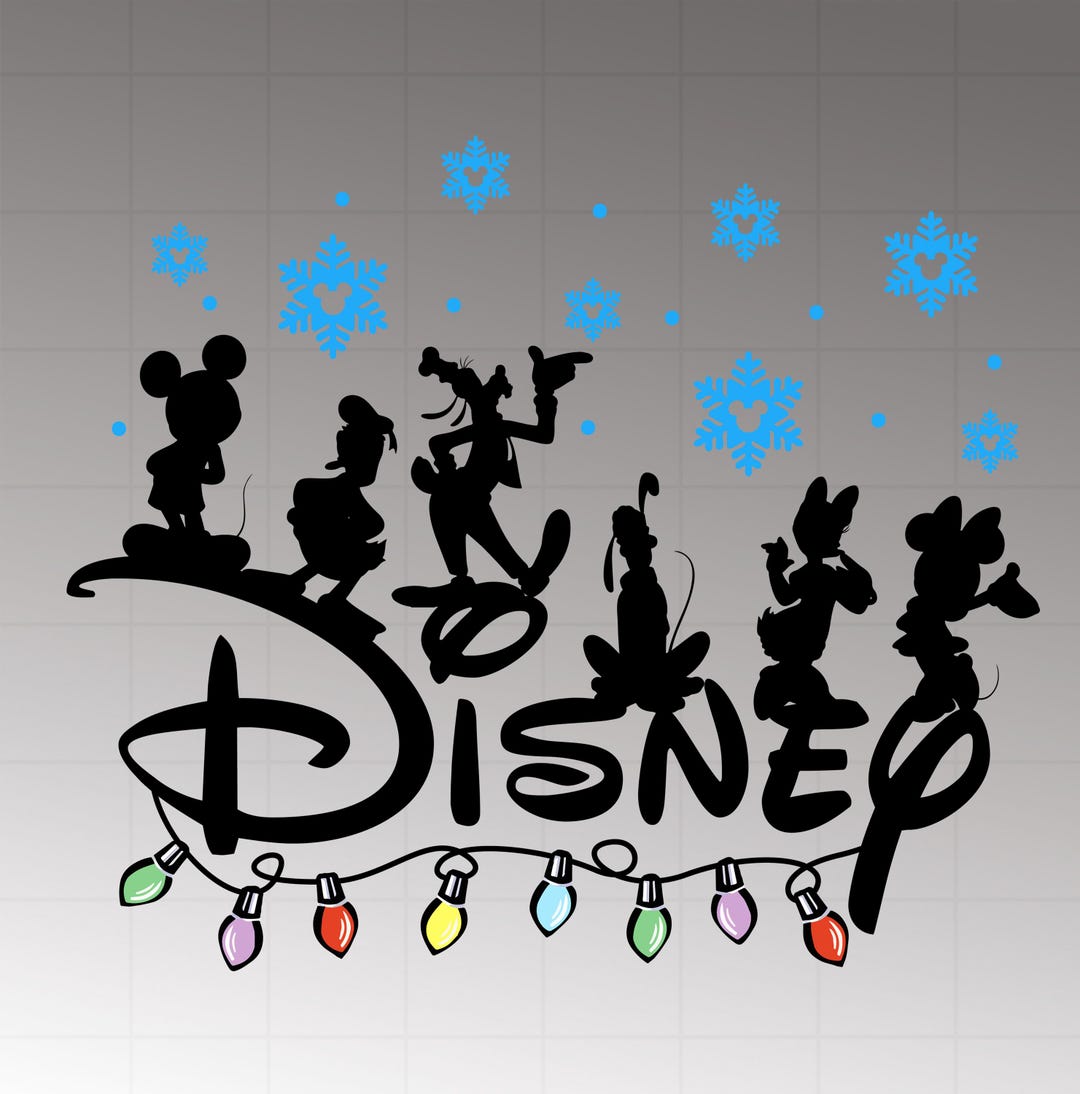 Disney Christmas Lights Png, Christmas 2025 Season Png, Disney ...