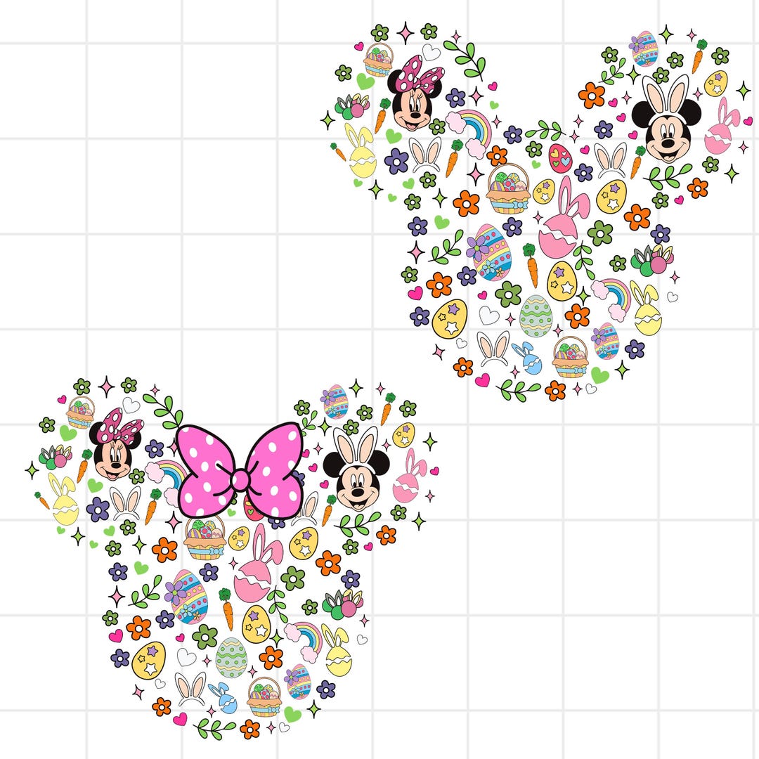 Mickey Head Easter Png, Easter Png, Mickey Easter Png, Mouse Ear Easter ...