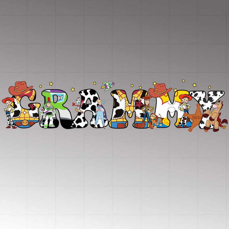 Custom Toy Story Family PNG, Grammy PNG, Disney Pixar Digital Download ...