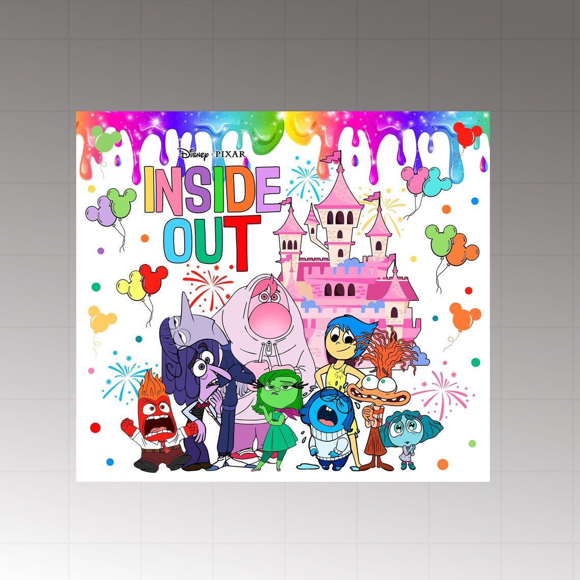 Inside Out Phrases With Characters PNG, It's Okay to Feel All the Feels ...