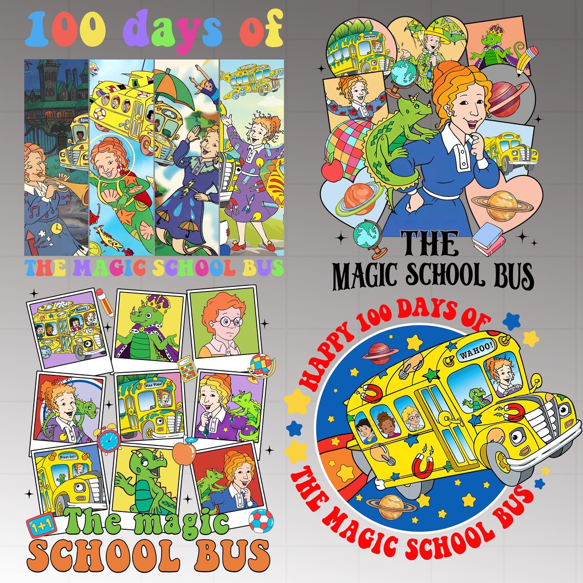 Teacher the Magic School Bus Bundle, Ms Frizzle Back to School Png ...