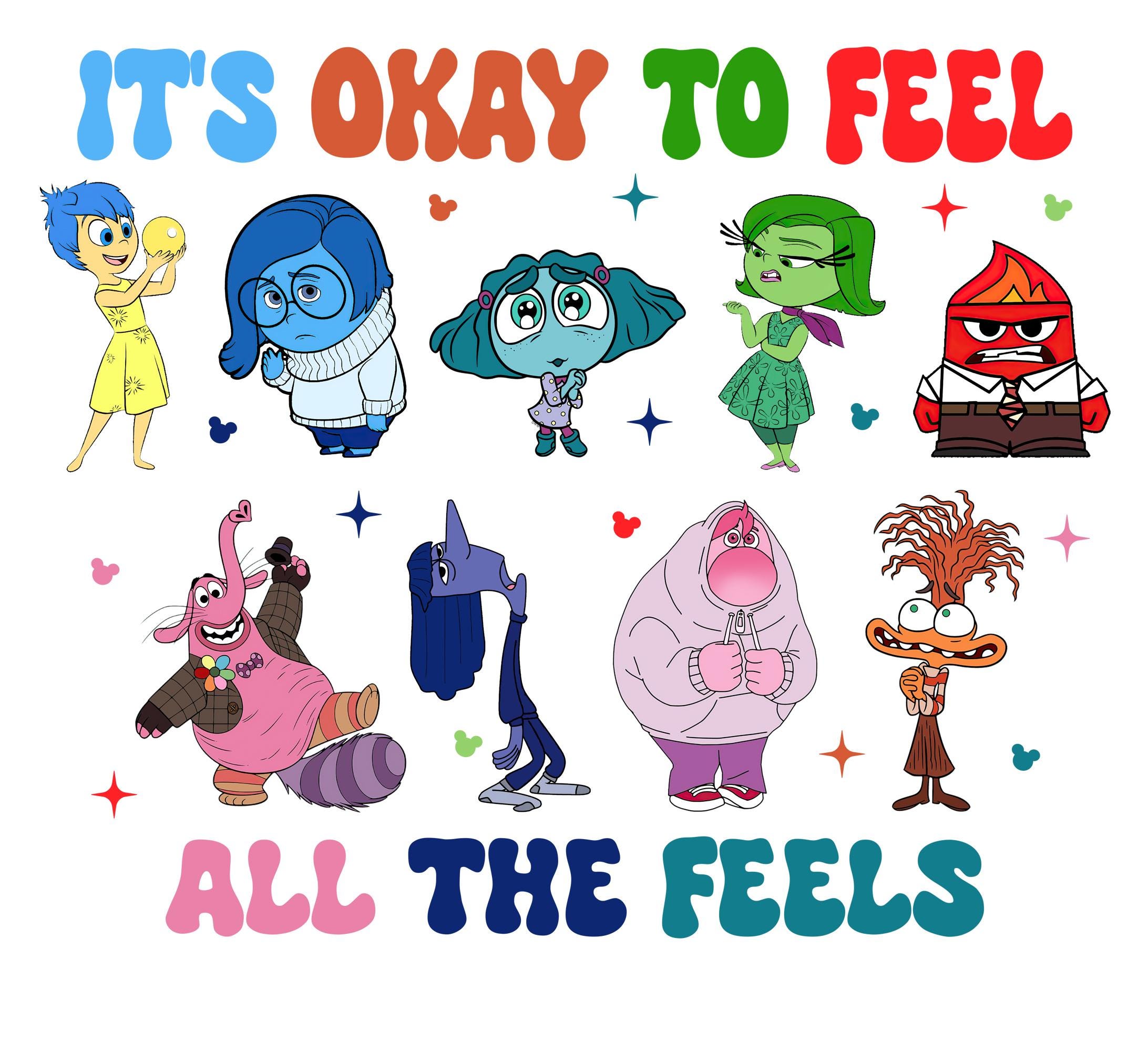 Bundle 10+ Inside Out It's Okay to Feel All the Feels Png, Emotions ...