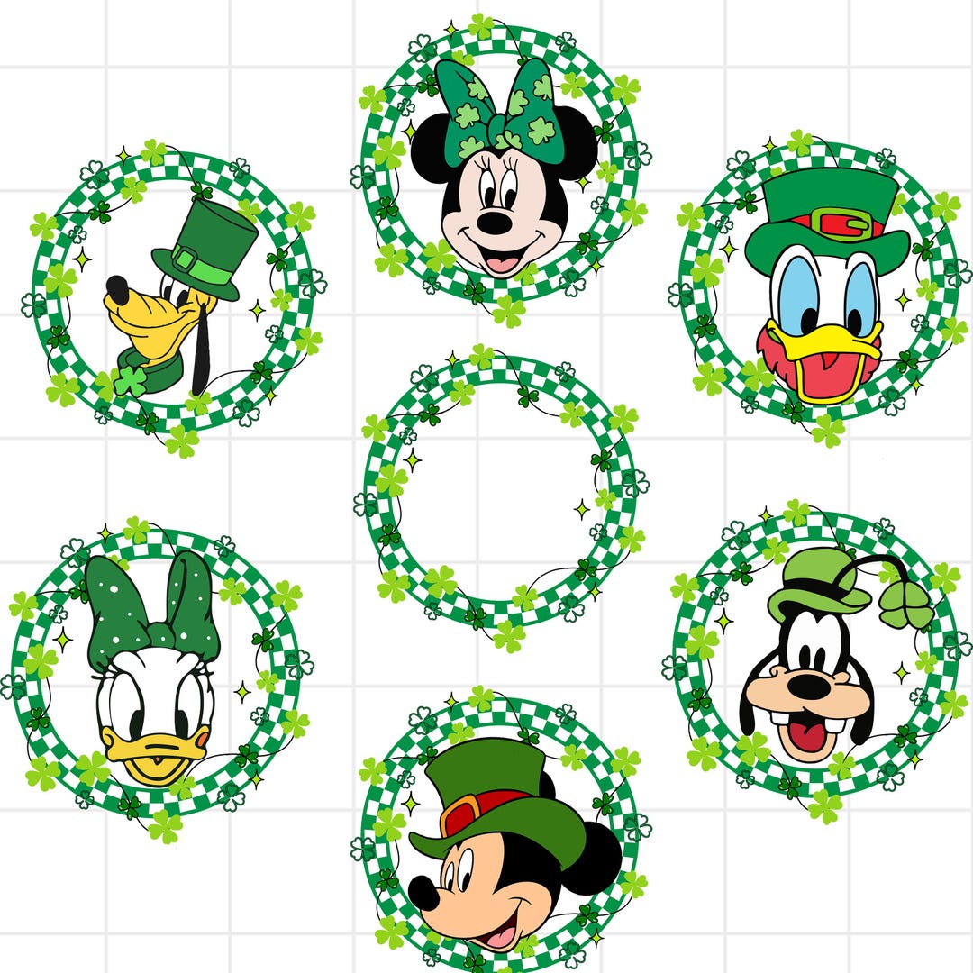Mickey St Patrick's Day PNG Bundle, Mickey and Friends Png, St Patrick ...