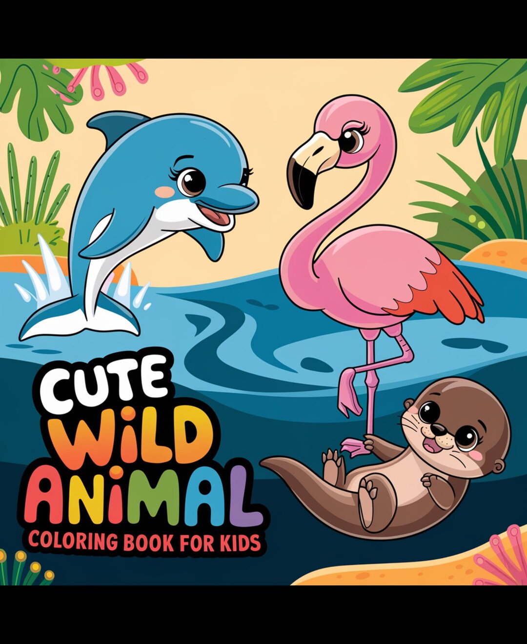 Cute Animal Coloring Book for Kids.100+coloring Pages,10 Covers. Kids ...