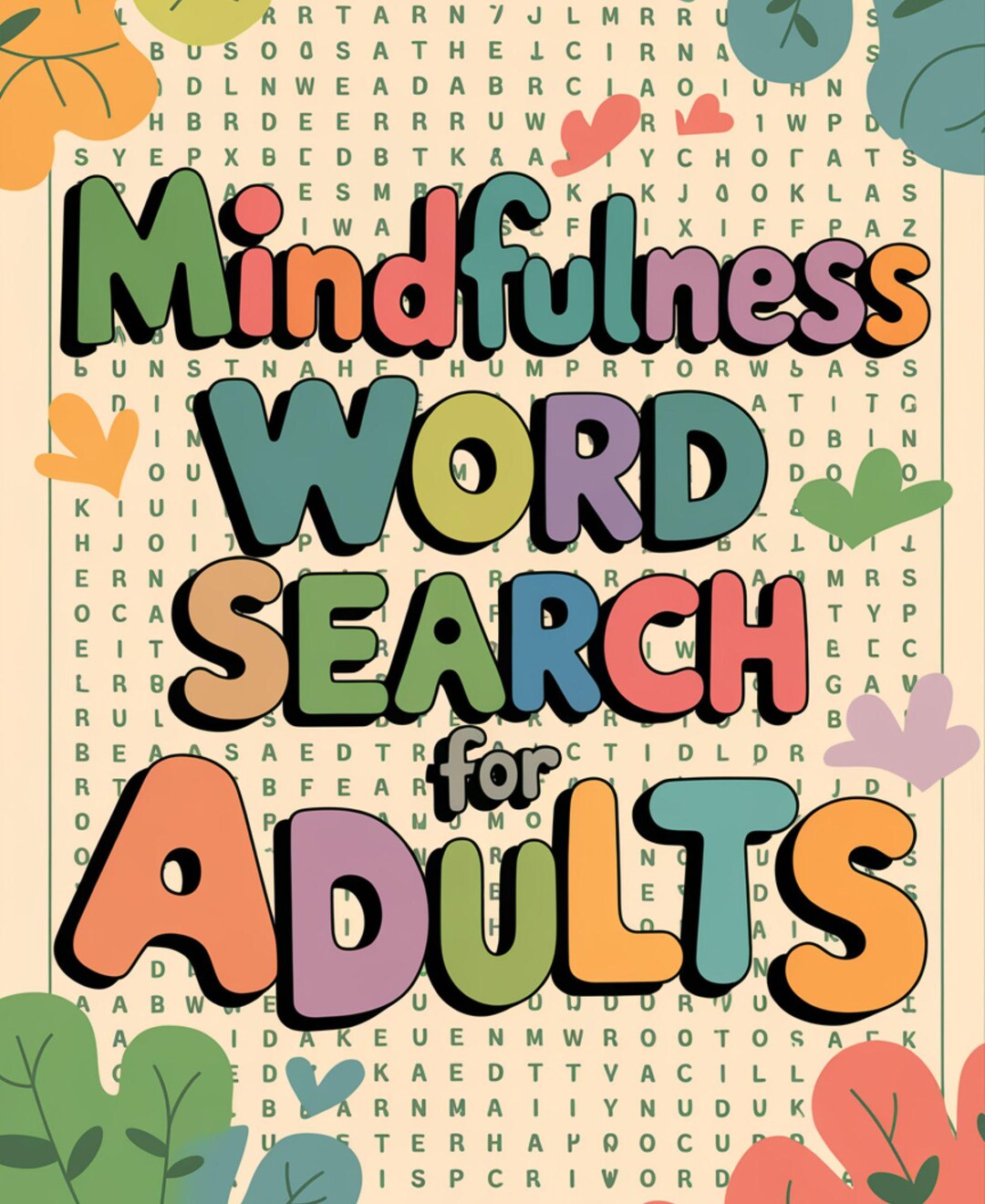 Mindfulness Word Search Puzzle Book: Relaxing Brain Game (digital ...