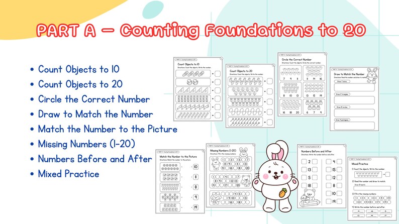 1st Grade Math Workbook – Counting & Number Sense, Ages 6-7 (printable ...