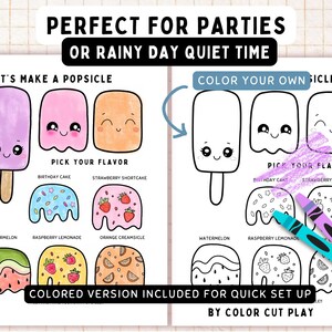Build a Pizza & Popsicle Printable – Cut and Paste Food Craft for Kids ...