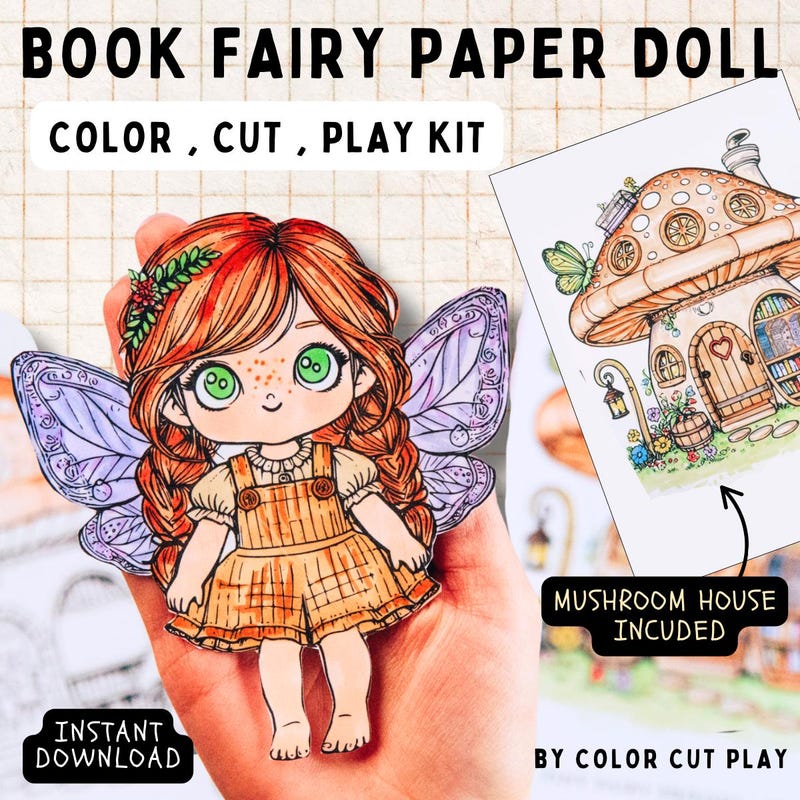 Fairy Paper Doll - Etsy