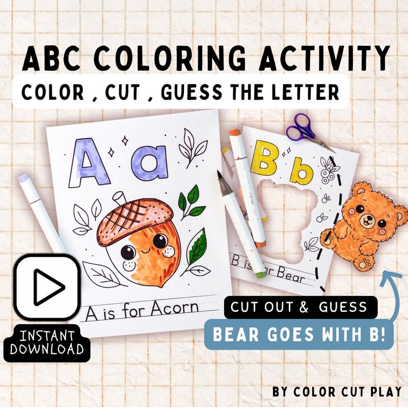 Alphabet Coloring Pages A-Z – Preschool Letter Recognition Activities ...
