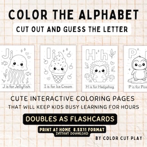 Alphabet Coloring Pages A-Z – Preschool Letter Recognition Activities ...