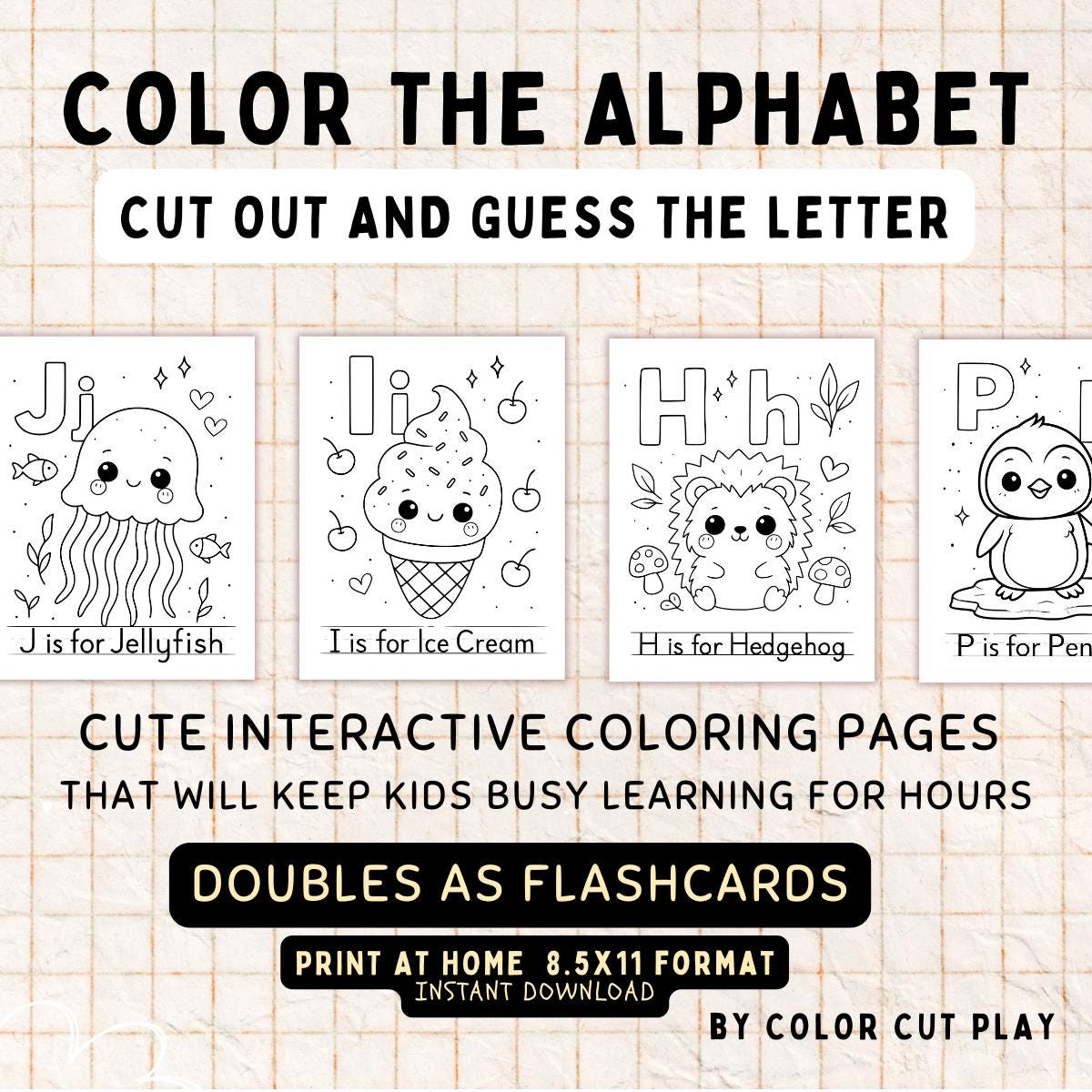Alphabet Coloring Pages A-Z – Preschool Letter Recognition Activities ...