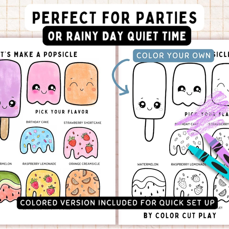 Build a Popsicle Printable – Cut and Paste Summer Craft for Kids ...