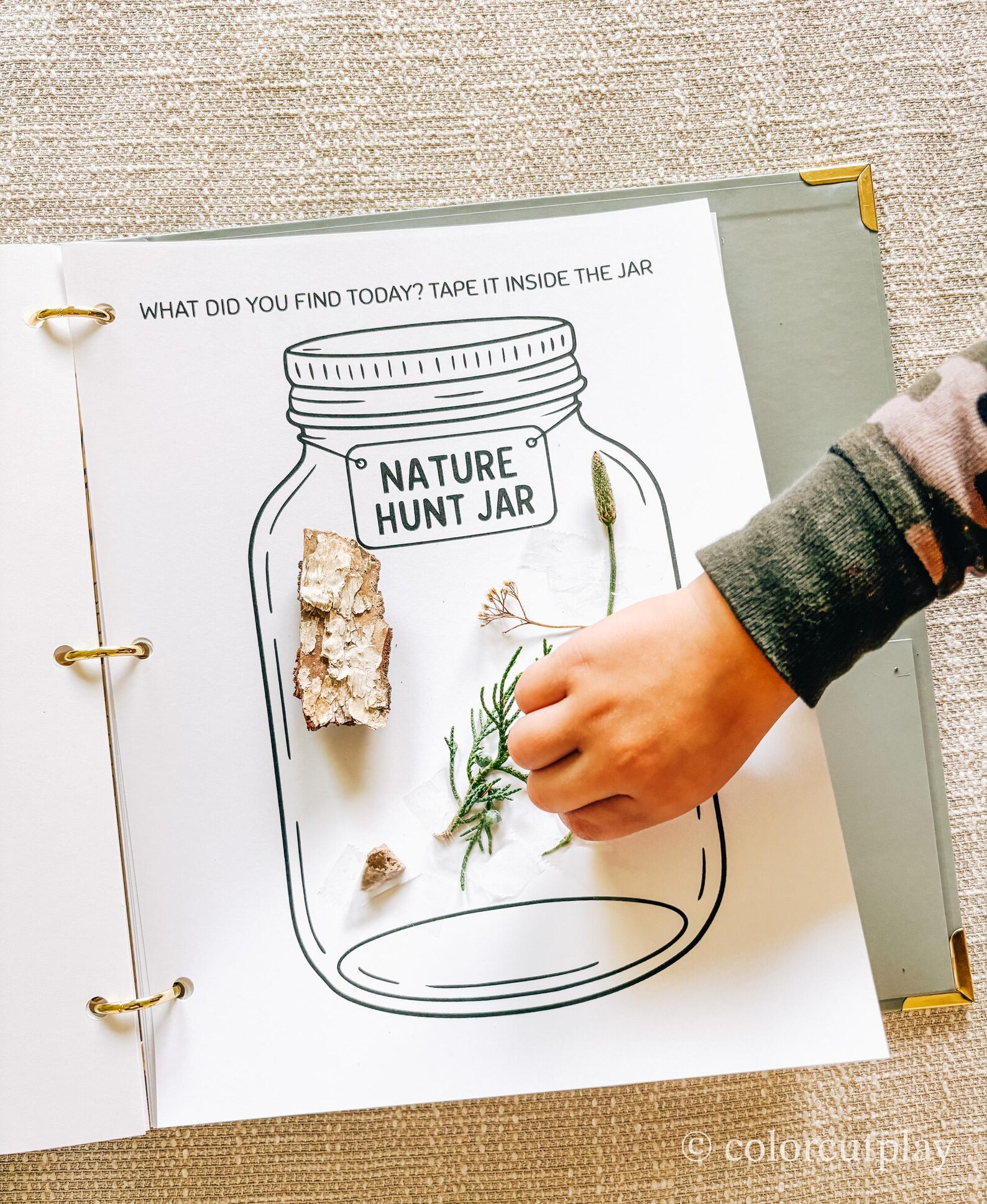 Nature Crafts Busy Book for Kids – Printable Nature Activities, Cut and ...