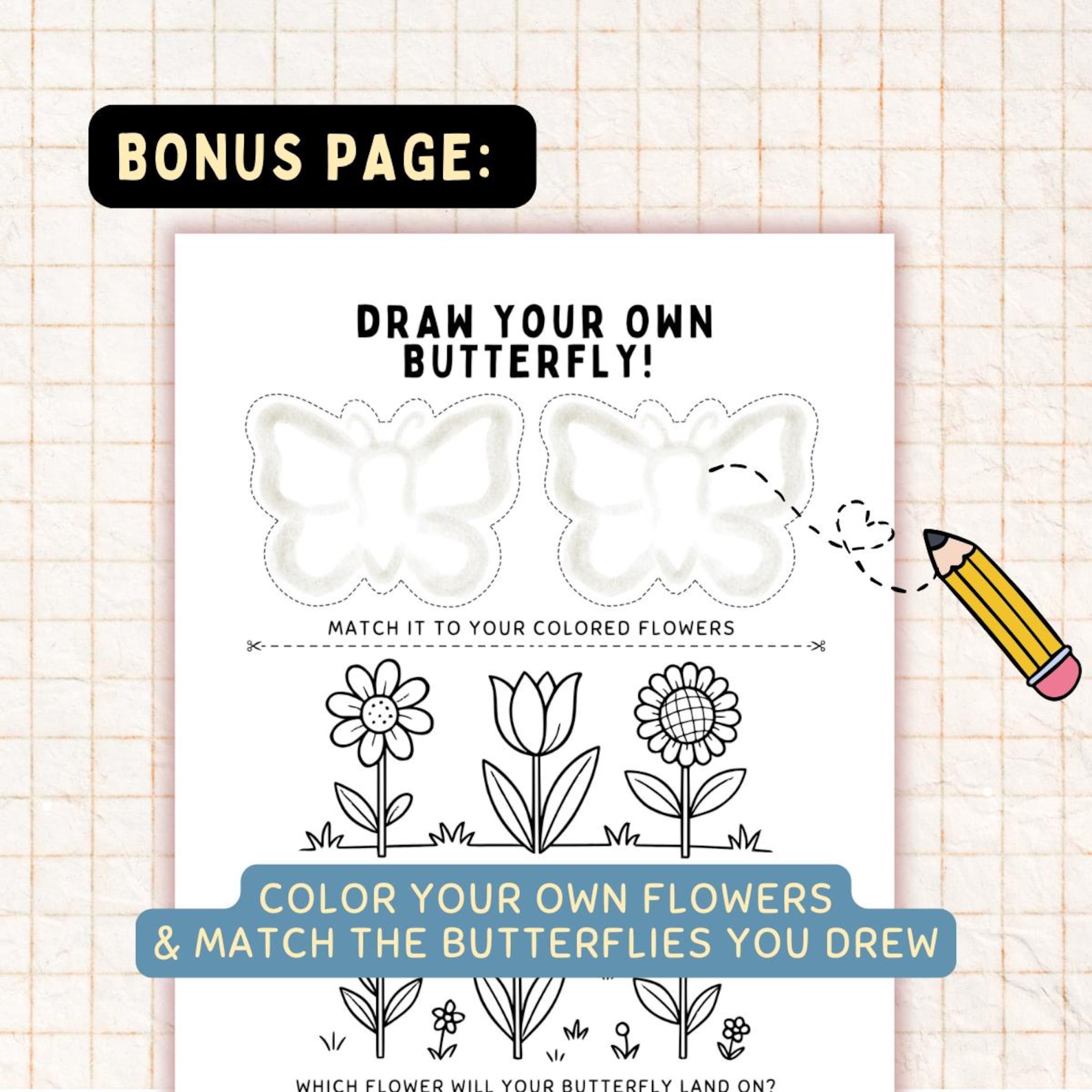 Color Matching Printable Activity for Kids – Ocean Animals & Butterfly ...