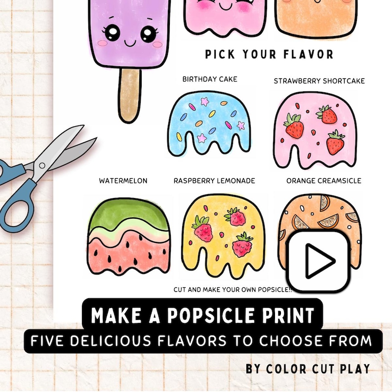 Build a Popsicle Printable – Cut and Paste Summer Craft for Kids ...