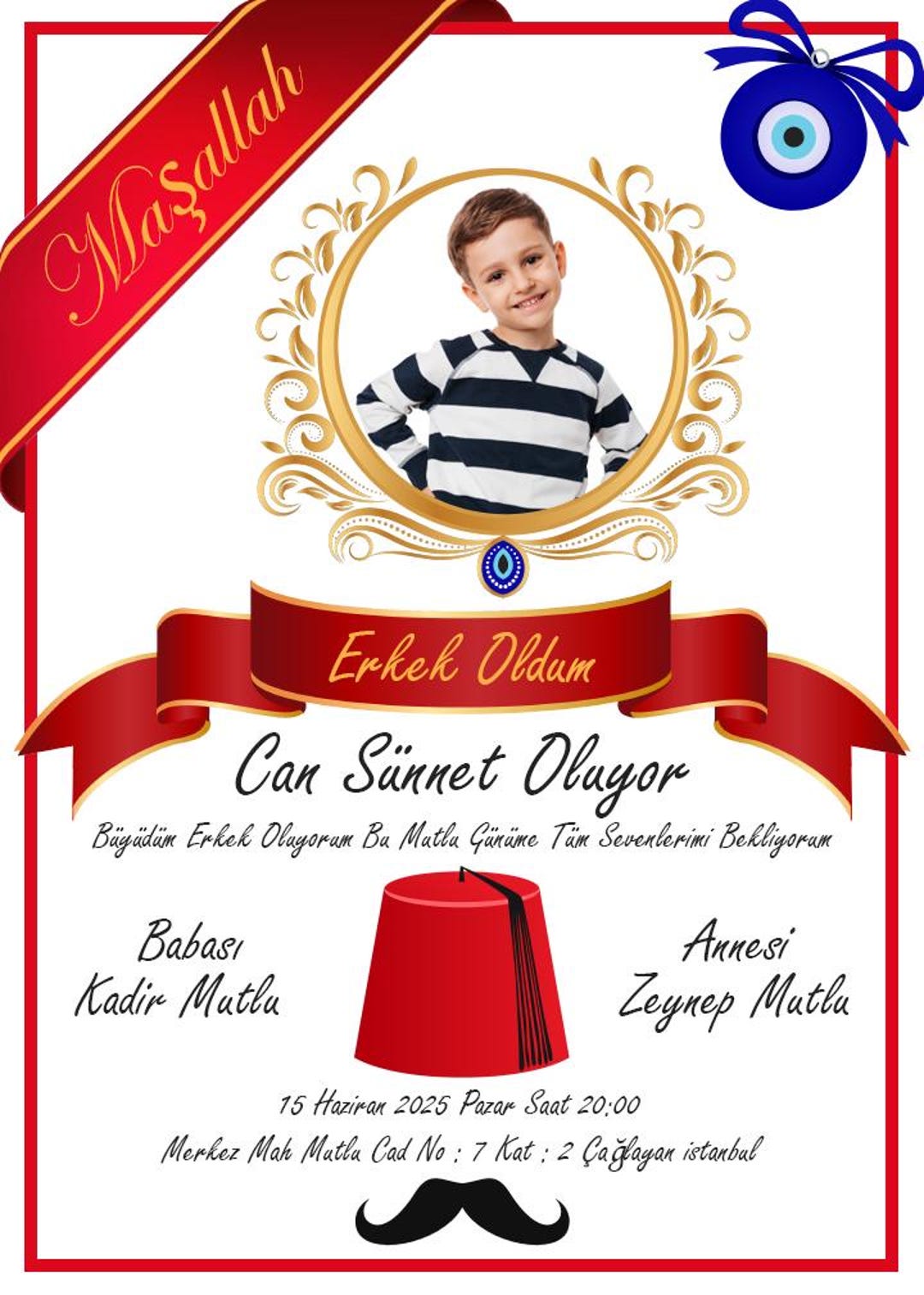 Circumcision Digital Invitation - Etsy