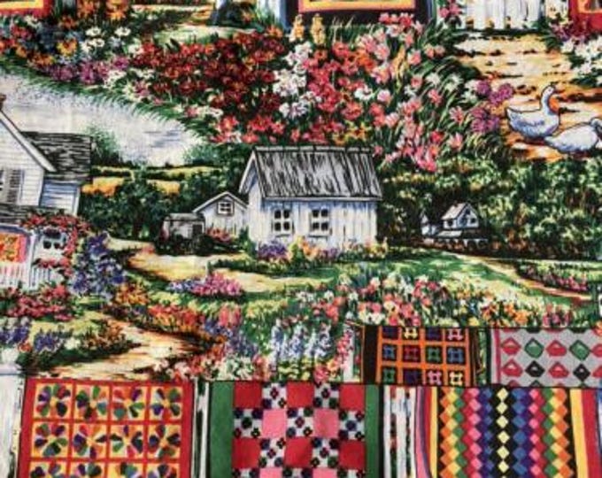 Vintage Blumgart N Erlanger Quilt Fabric 1 Yd + 30" X 42" W Diane ...