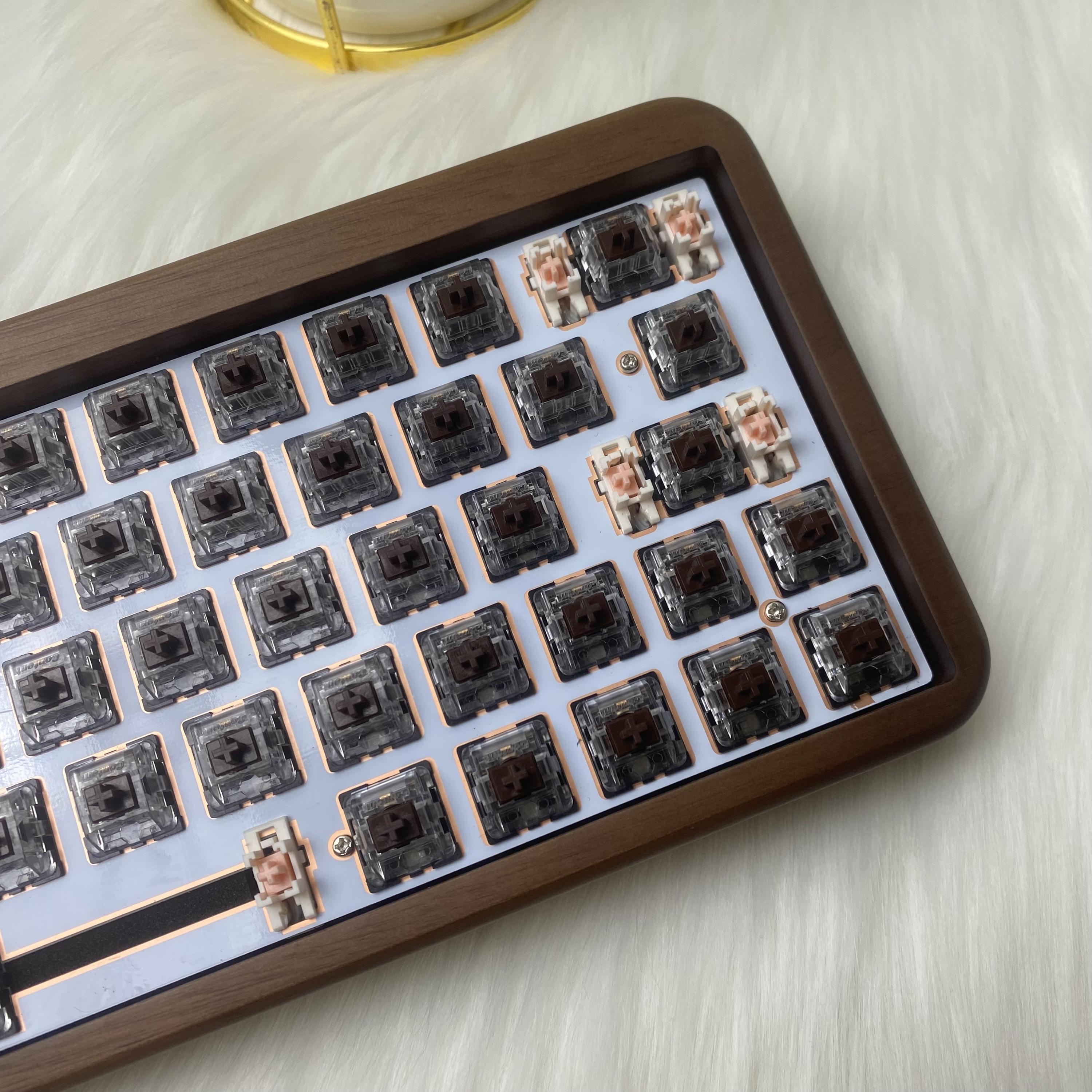 Walnut 64 Key Mechanical Keyboard Base, Custom Handmade Keyboard - Etsy