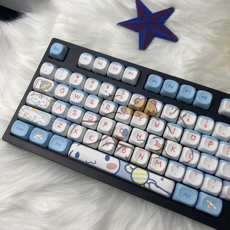 Pochacco Keycap Set, 112 Key, MOA Height, PBT Material - Etsy