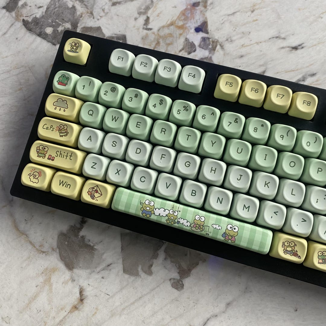 Unique Frog 142 Key Theme Keycap Gift Set, MOA Height and PBT Material ...