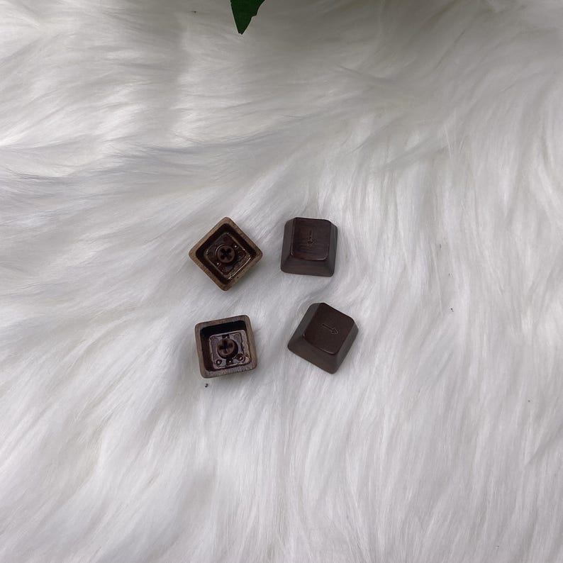 Hand Carved 108 Key Walnut Themed Keycap Gift Set - Natural Aroma ...