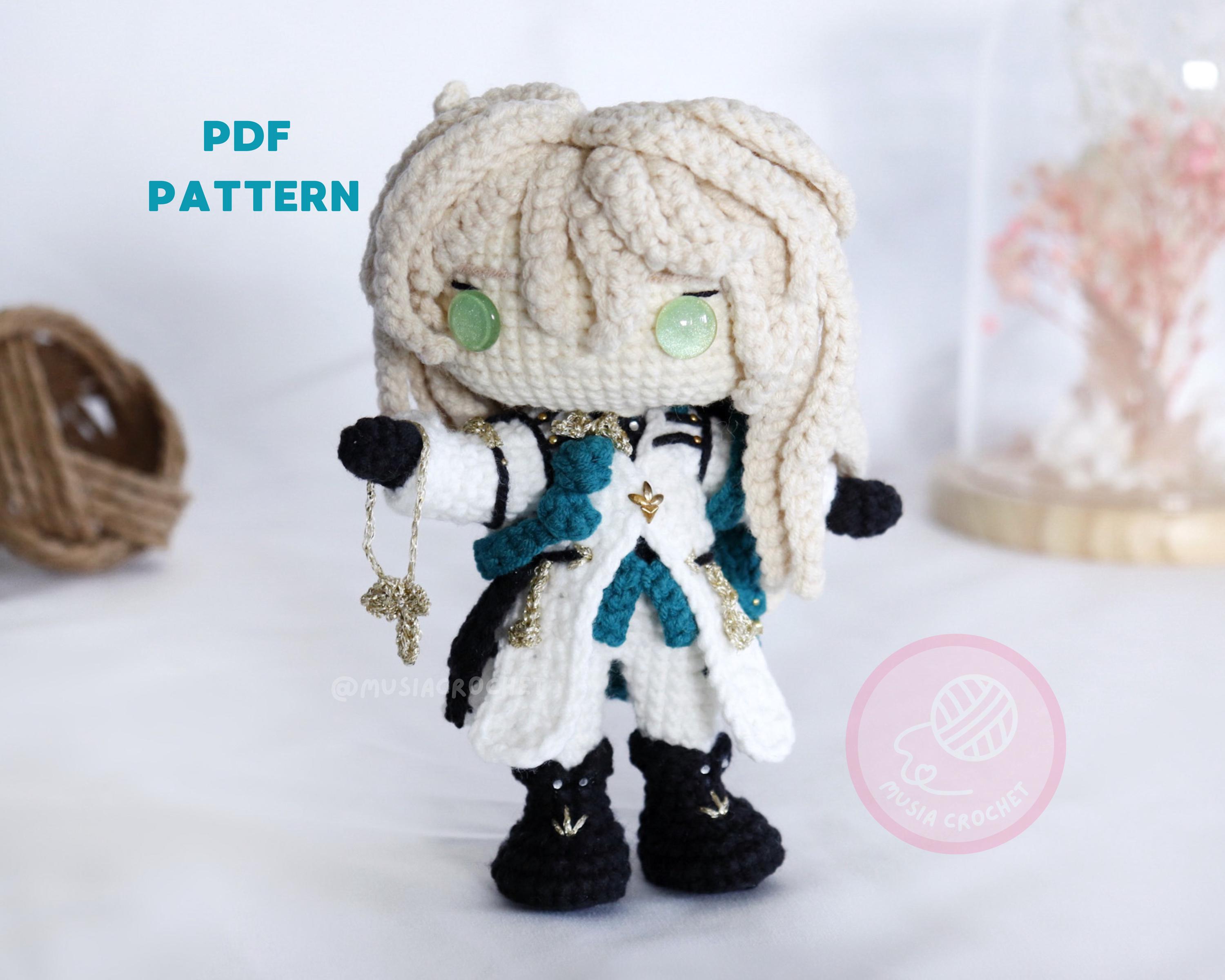 Luocha Amigurumi Crochet PDF Pattern | Honkai Star Rail - Etsy